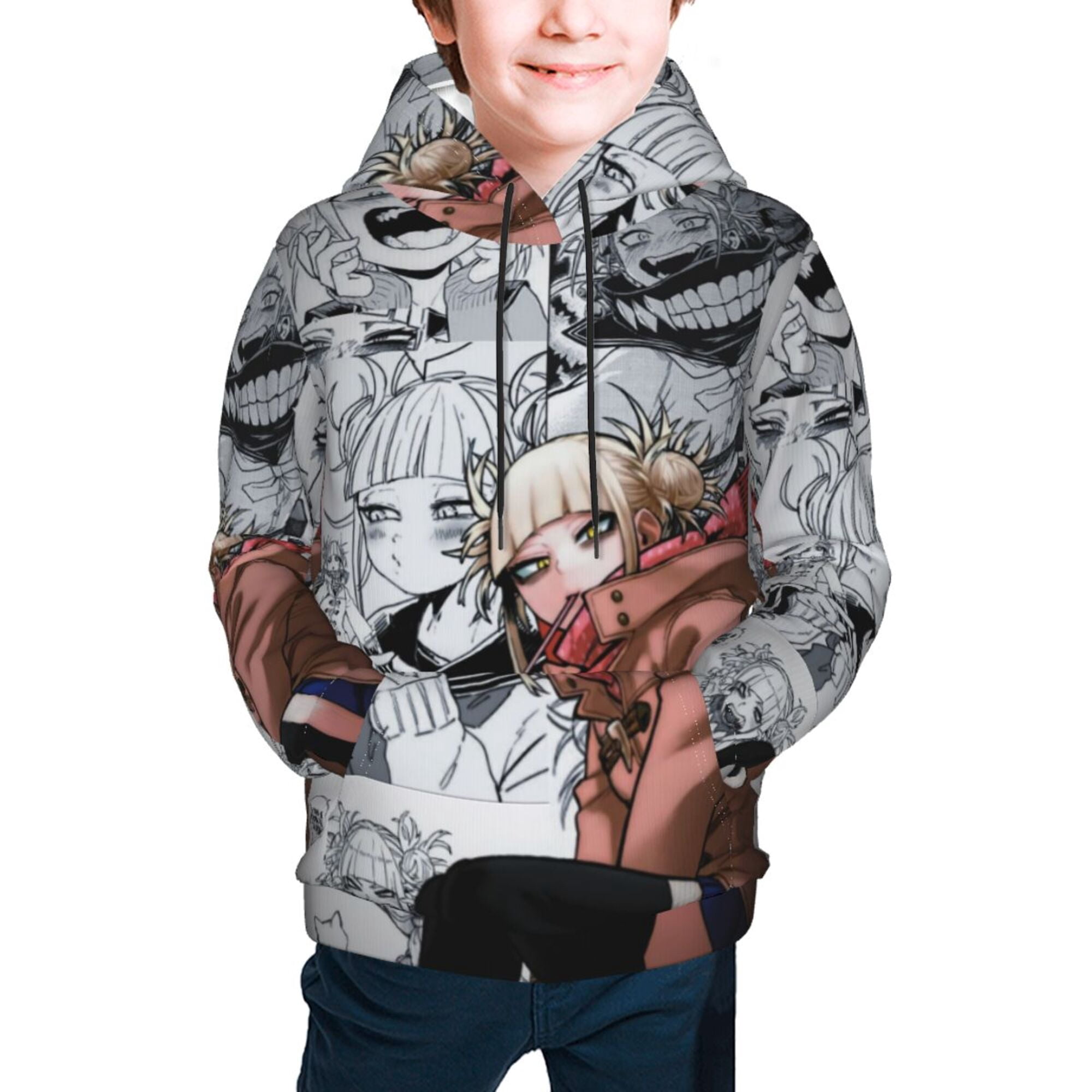 Himiko Toga Boys Girls Hoodies Fashion Graphic Hooded Sweatshirt Casual ...