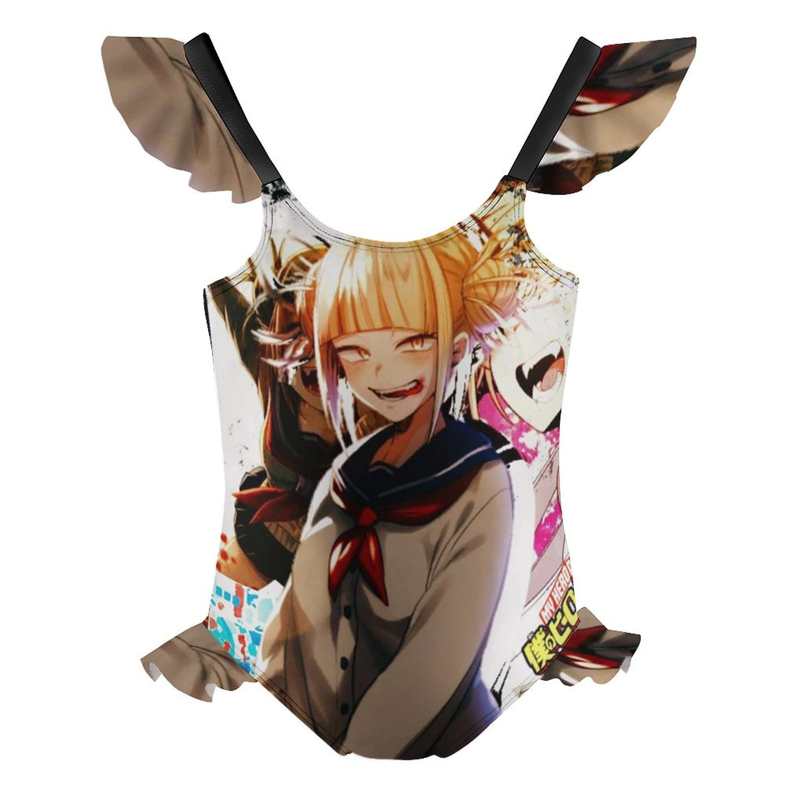 Himiko Toga Girls Swimsuit Ruffle One-piece Beachwear Kids Cute ...