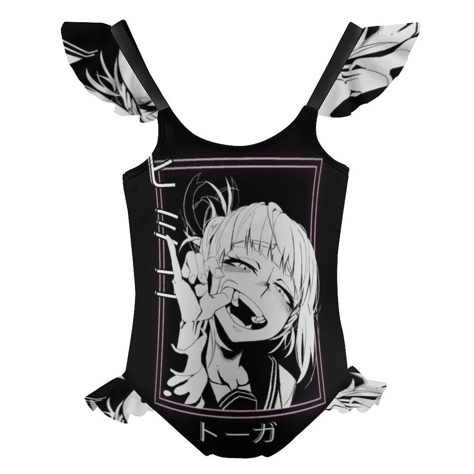 Himiko Toga Girls Swimsuit Ruffle One-piece Beachwear Kids Cute ...