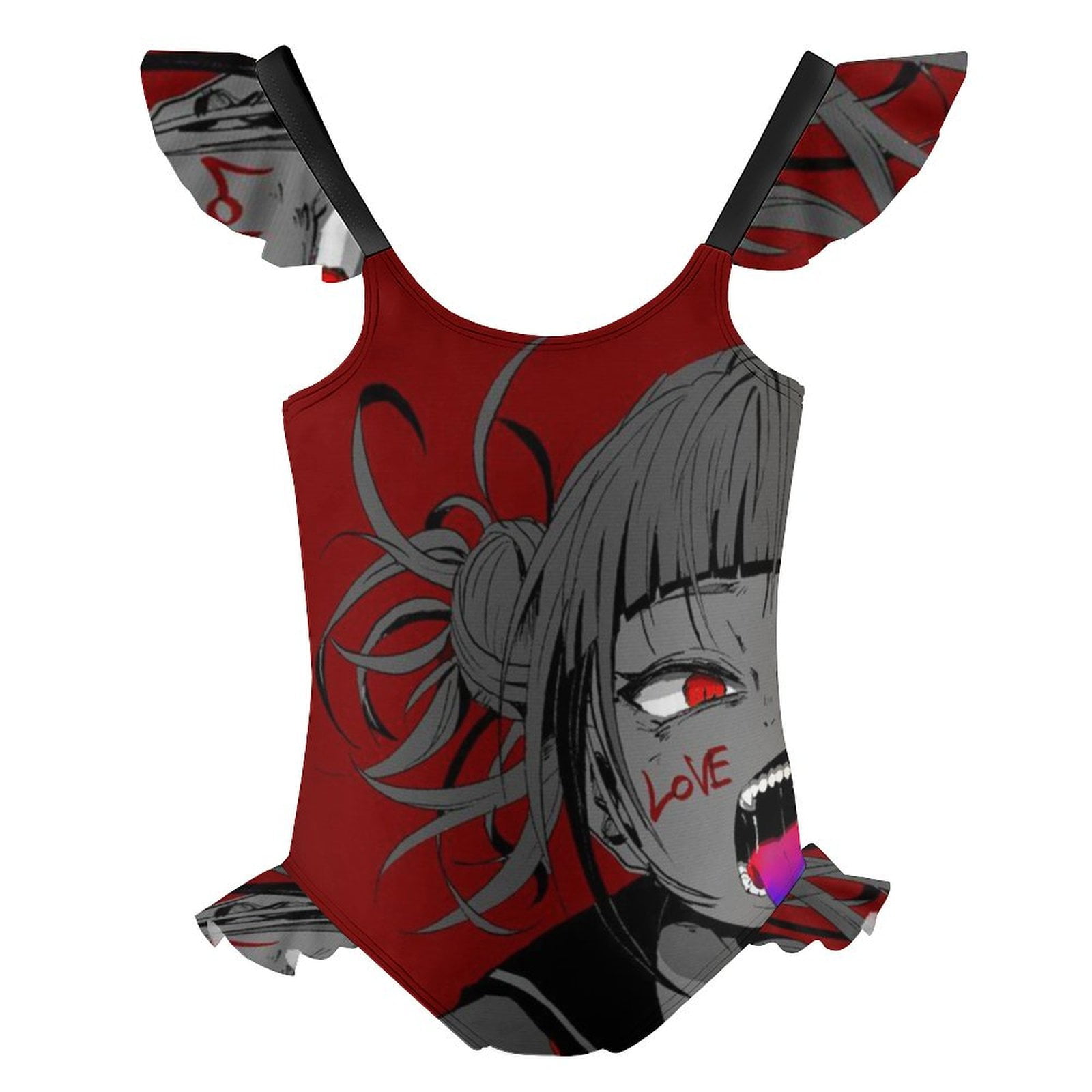 Himiko Toga Girls Swimsuit Ruffle One-piece Beachwear Kids Cute ...