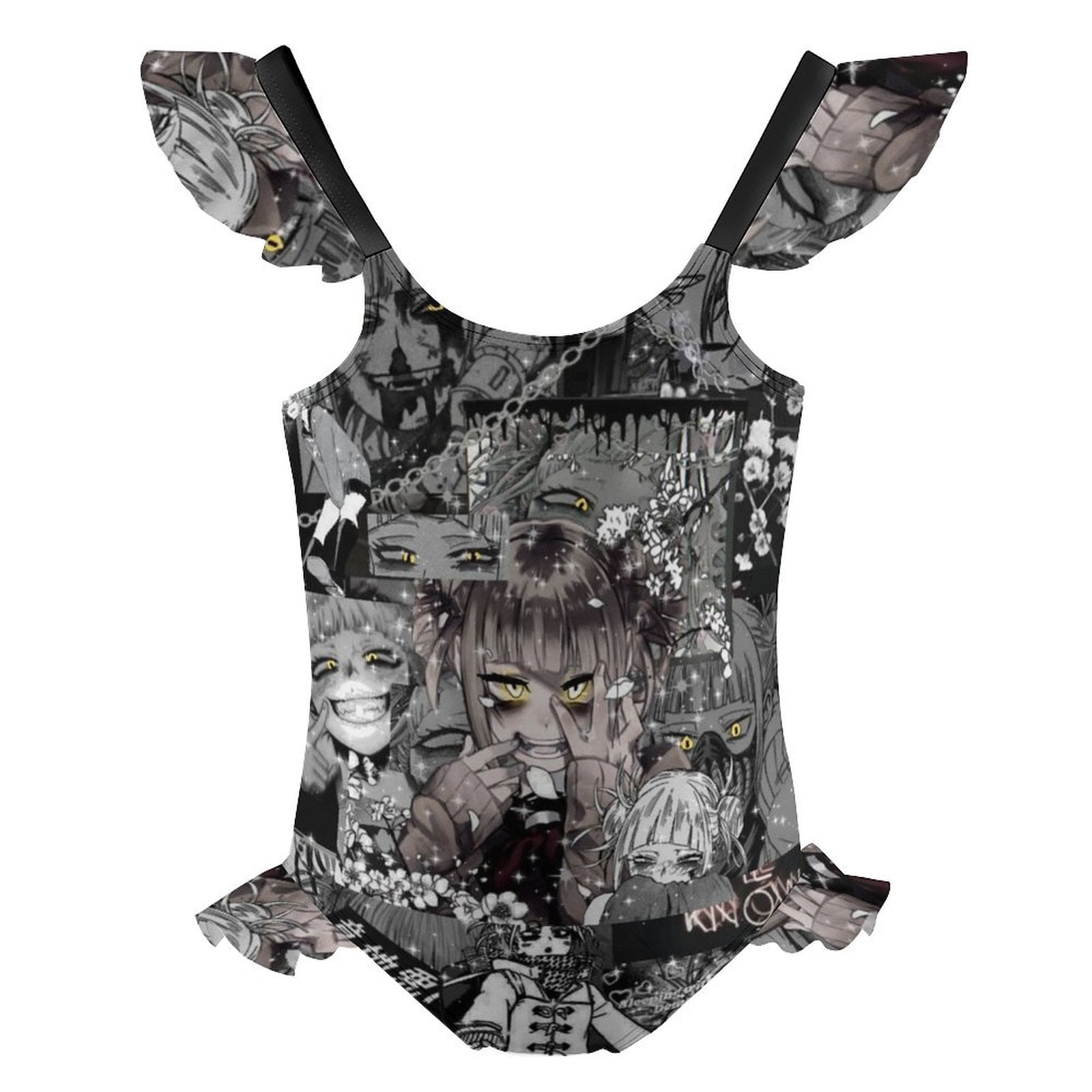 Himiko Toga Girls Swimsuit Ruffle One-piece Beachwear Kids Cute ...