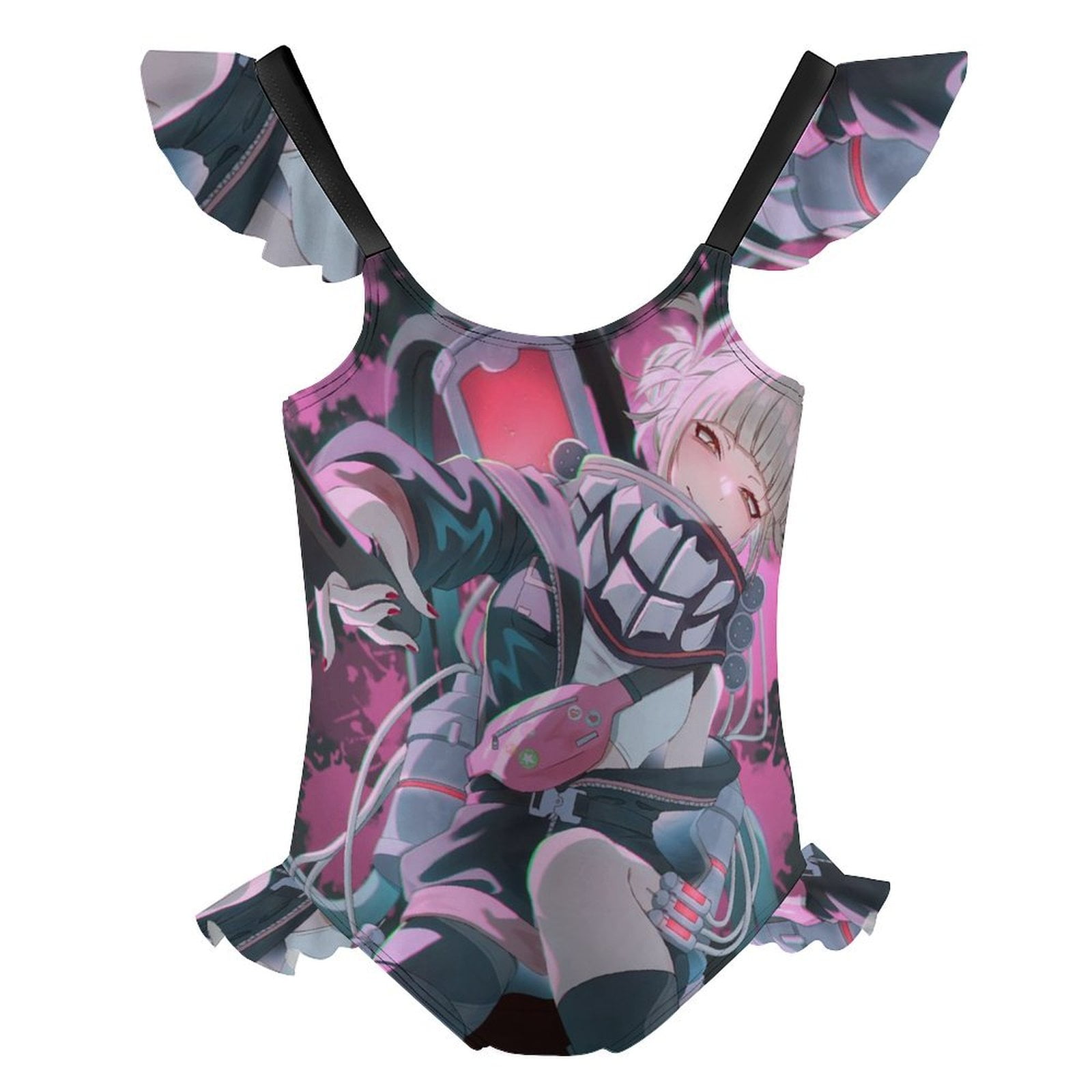 Himiko Toga Girls Swimsuit Ruffle One-piece Beachwear Kids Cute ...