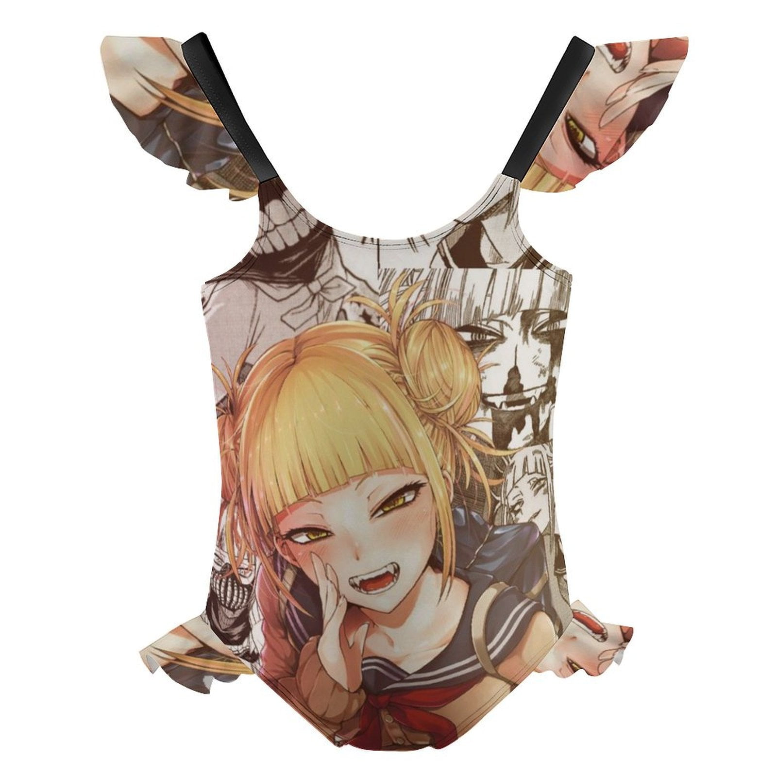 Himiko Toga Girls Swimsuit Ruffle One-piece Beachwear Kids Cute ...