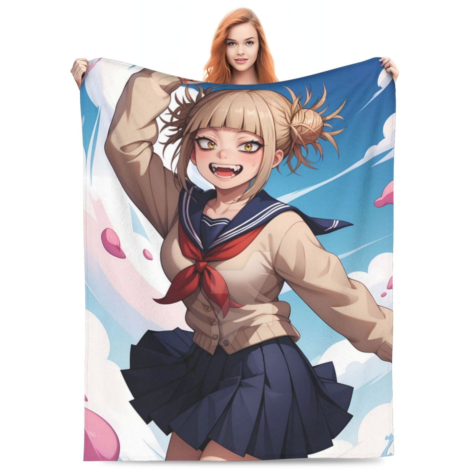 Himiko Toga My Hero Academia Flannel Blanket Ultra-Soft Micro Fleece ...