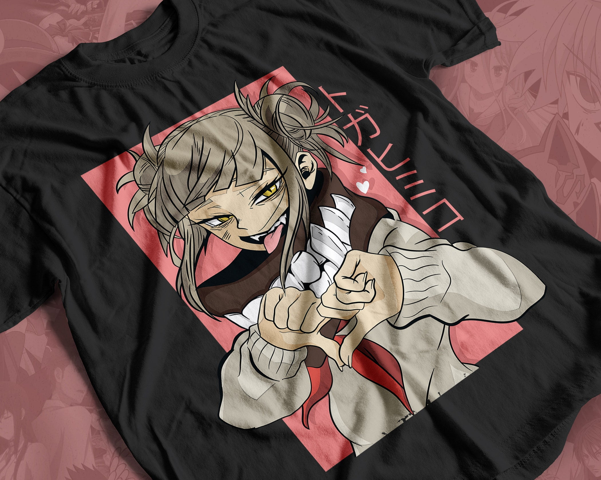Himiko Toga My Hero Academia MHA Cute Anime Lover T-Shirt,Light Pink ...