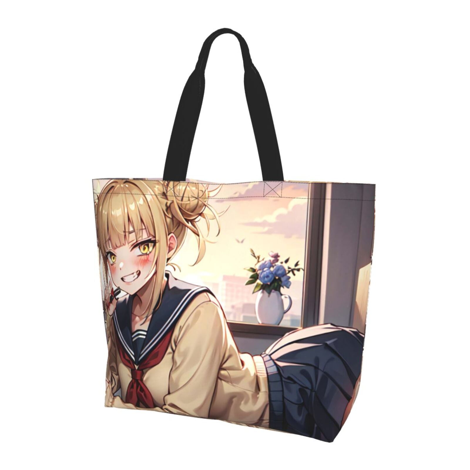 Himiko Toga My Hero Academia Mha Tote Bags Reusable Women Shoulder Bag ...