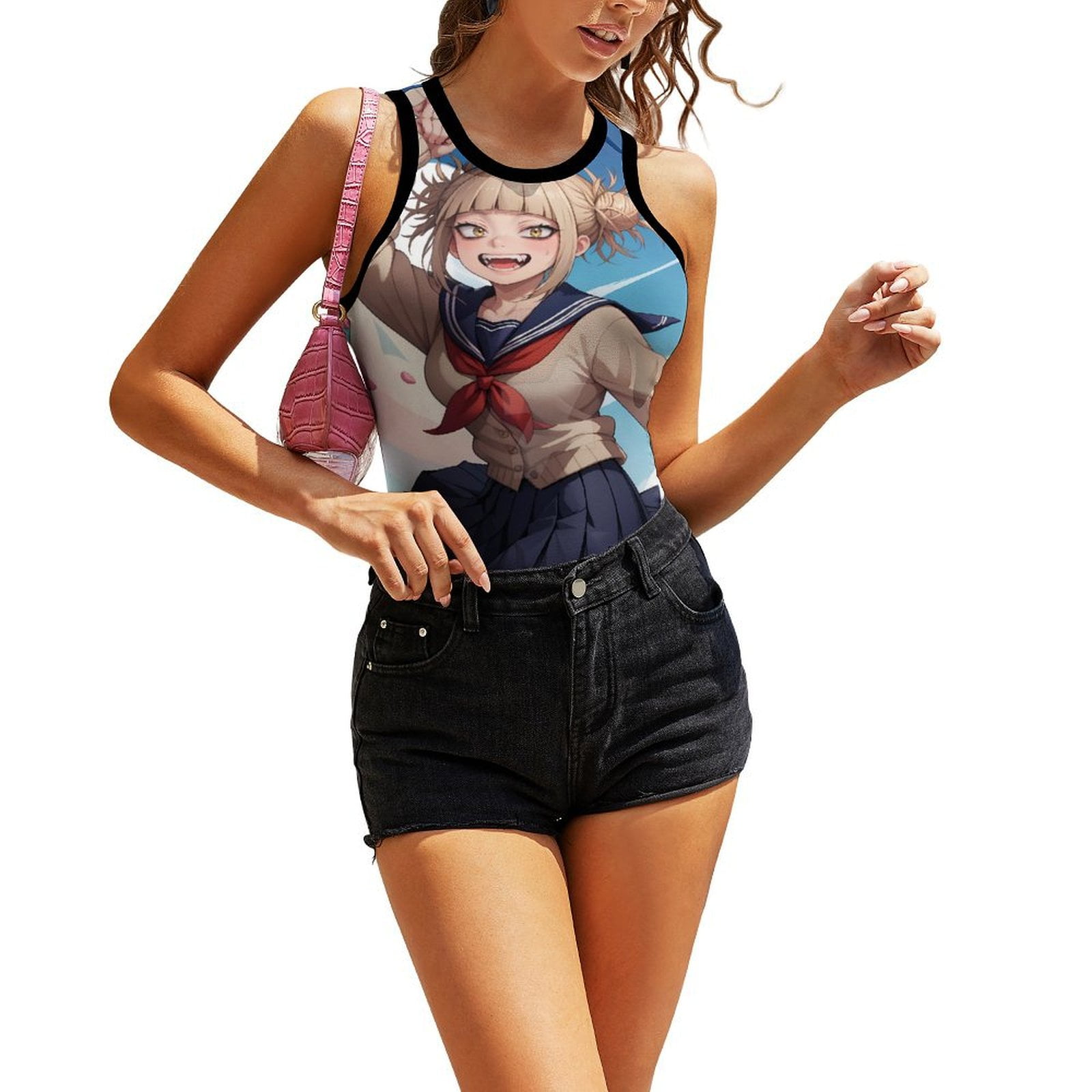 Himiko Toga My Hero Academia Women's Tank Top Sleeveless T-Shirts Tee ...