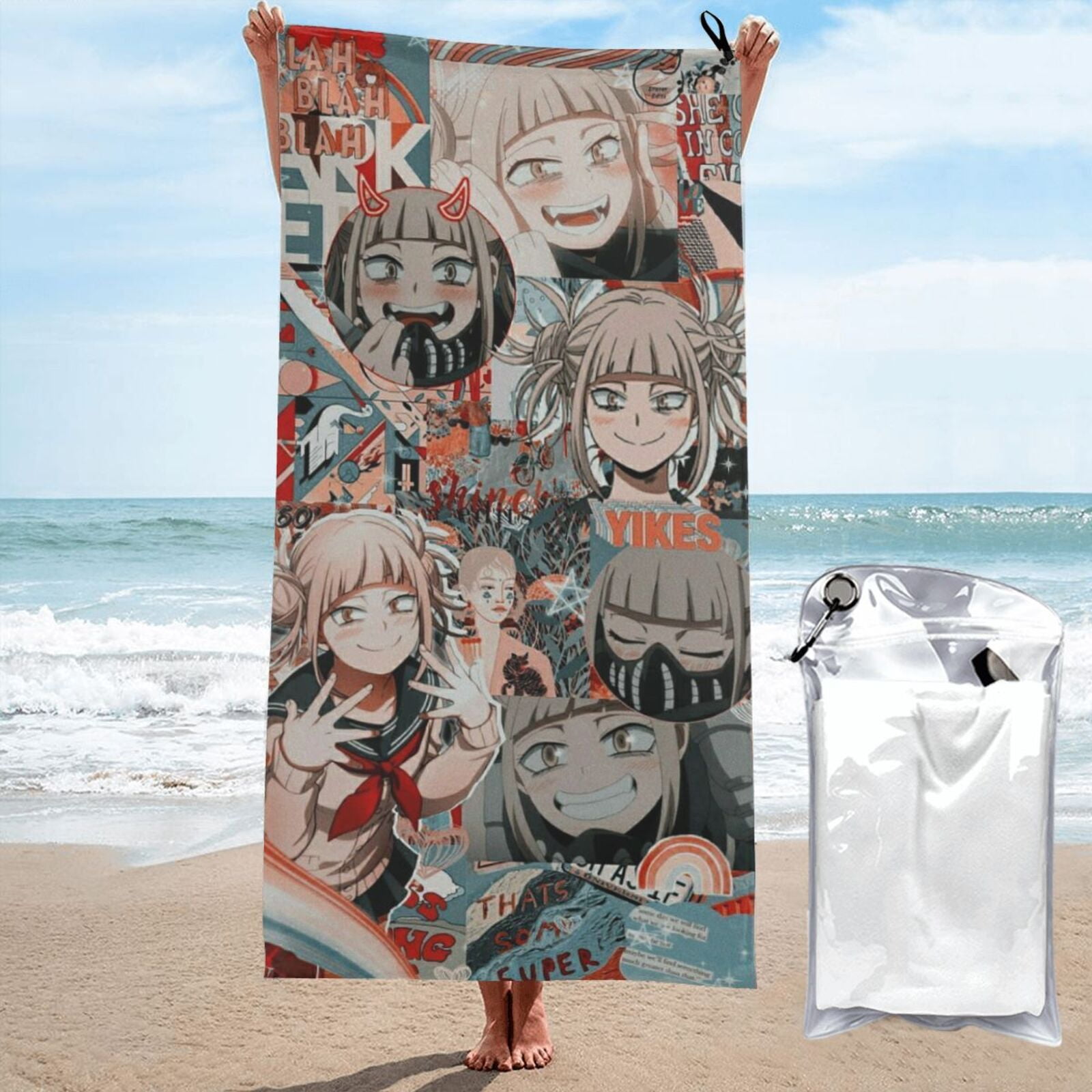 Himiko Toga Quick Dry Sand Free Microfiber Beach Towel for Adults, 27.5 ...