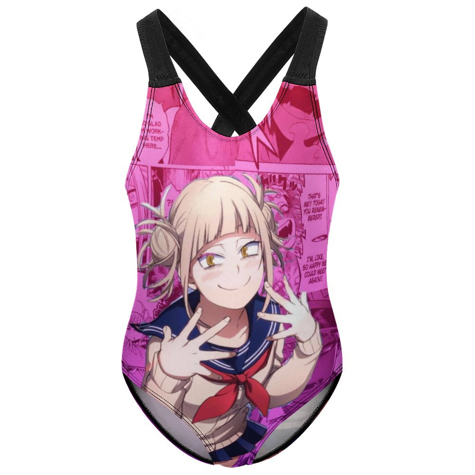 Himiko Toga Swimwear Kids' One-Piece Swimsuit Quick-Dry Cute Printed ...