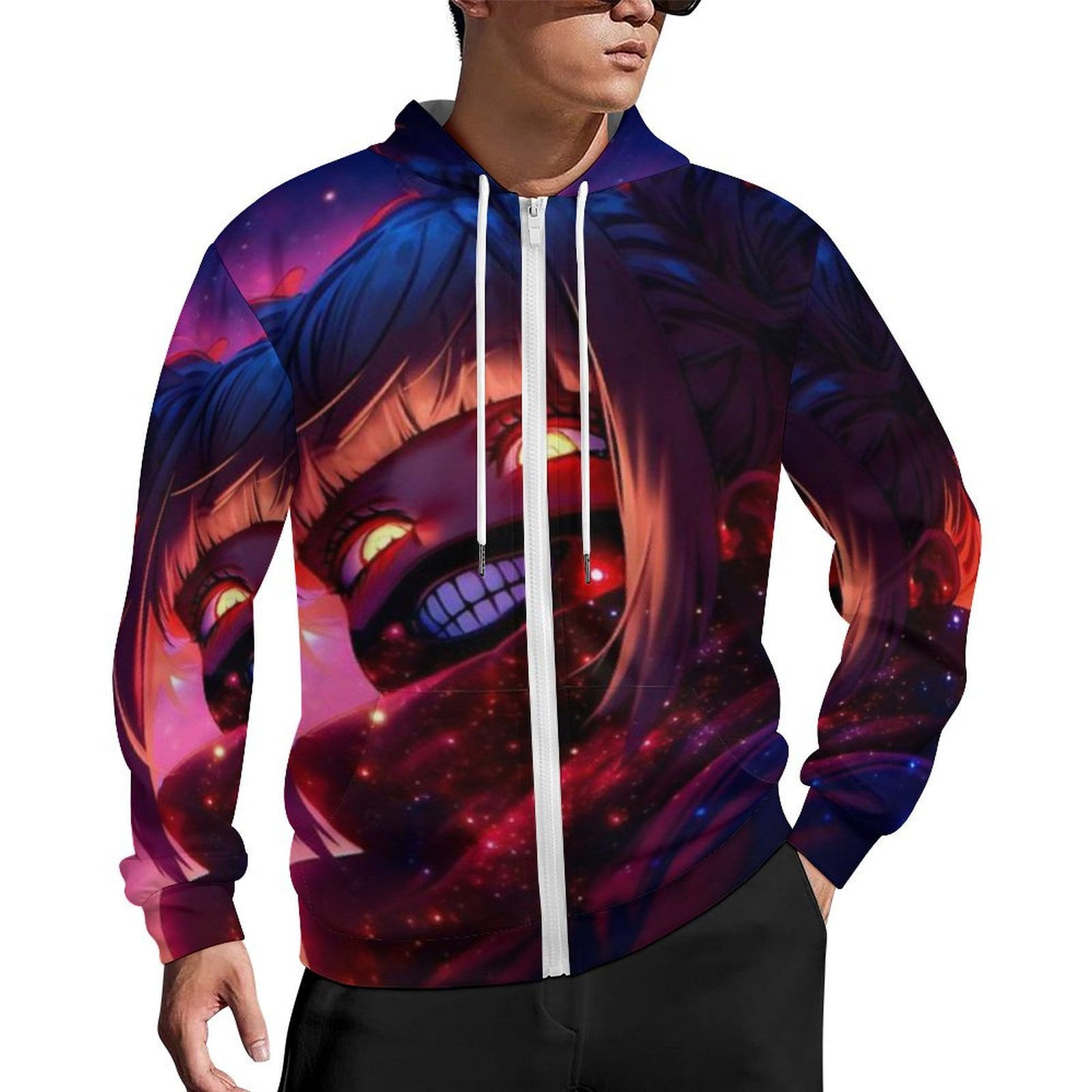 Himiko Toga Zip Up Hoodies Unisex Realistic 3D Print Sweatshirt Long ...