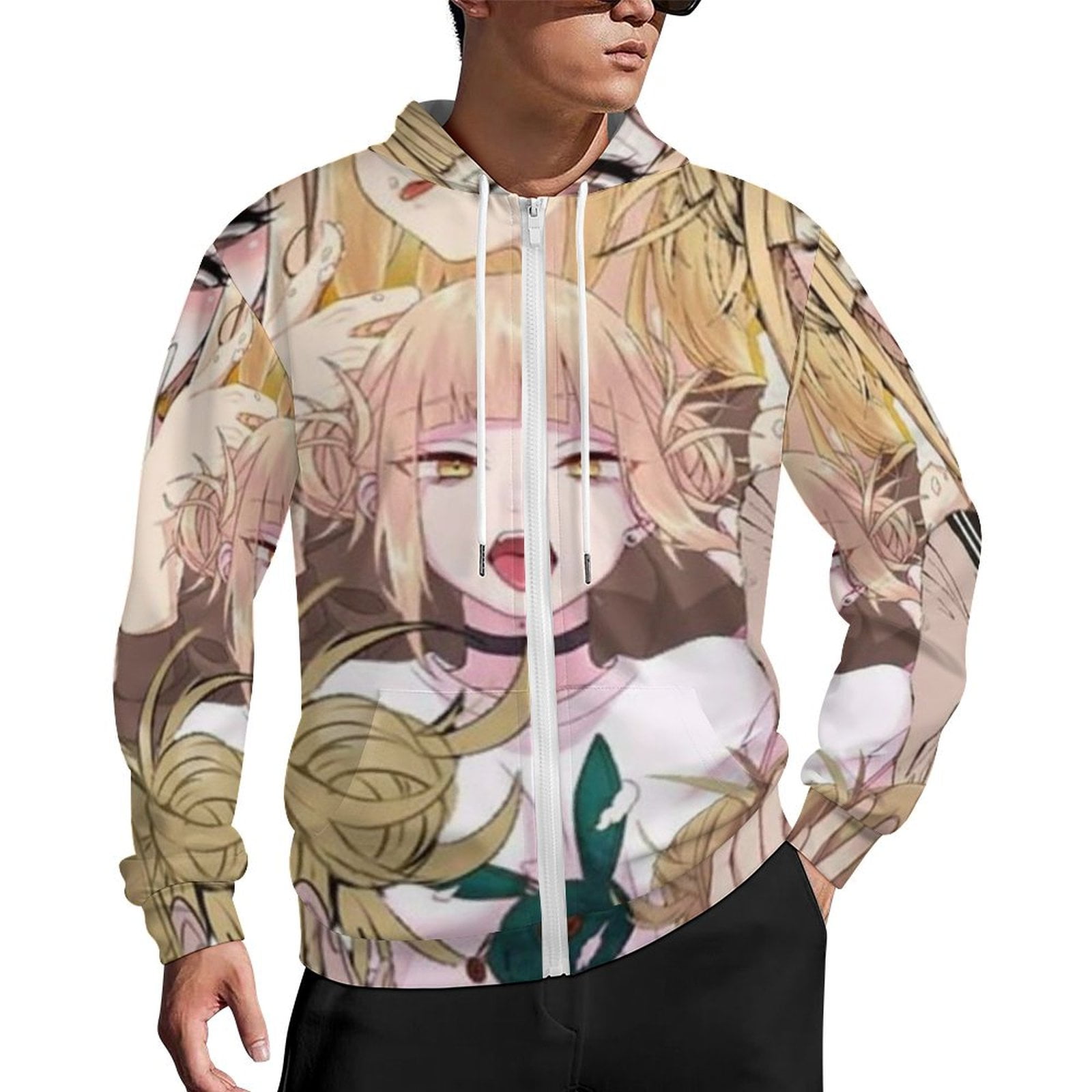 Himiko Toga Zip Up Hoodies Unisex Realistic 3D Print Sweatshirt Long ...