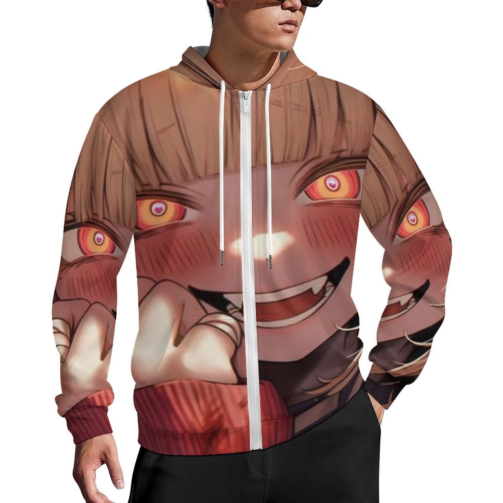 Himiko Toga Zip Up Hoodies Unisex Realistic 3D Print Sweatshirt Long ...