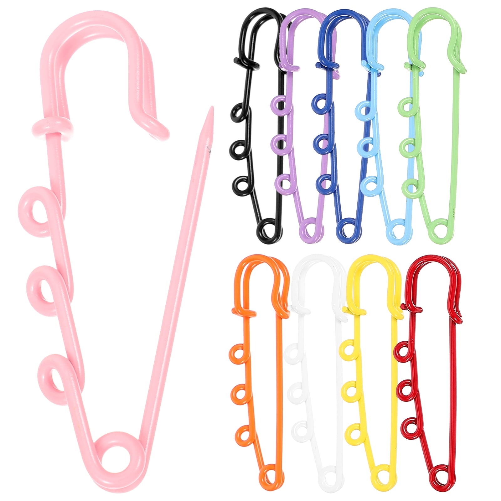 FELTECHELECTR Metal Brooch Diy Pin Diy Clothes Pin Colorful 1 Set 59mm ...
