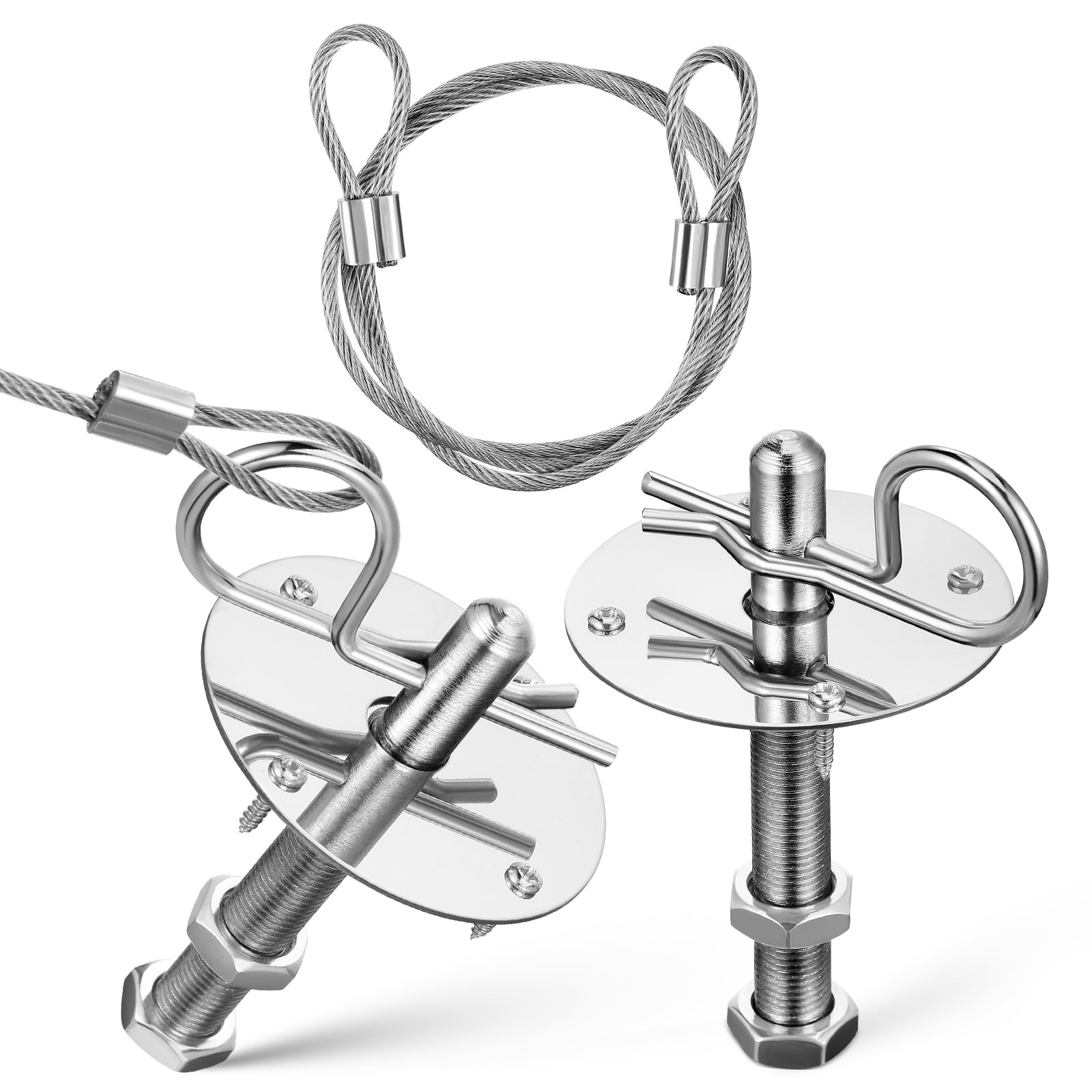 Himition 1 Set Car Hood Pins Kit Locking Hood Pins Quick Latch Hood ...