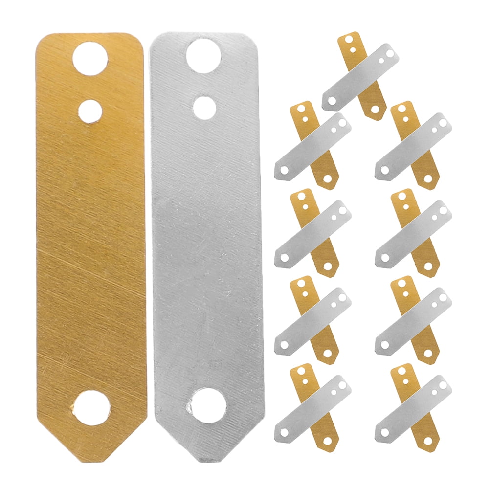 Himition 1 Set Copper Zinc Anode Sheet Electrode Strip Fruit Battery ...