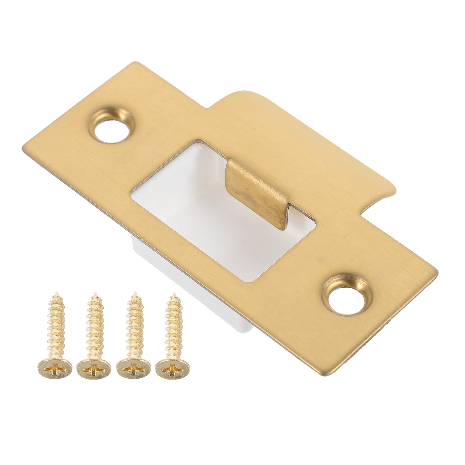 FELTECHELECTR Metal Door Latch Strike Plate Golden T-shaped Modern for ...