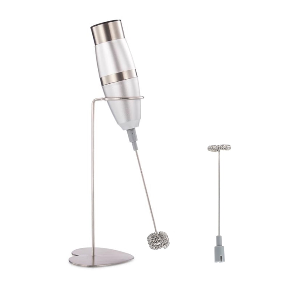 Himition 1 Set Electric Milk Frother Stainless Steel Handheld Coffee ...