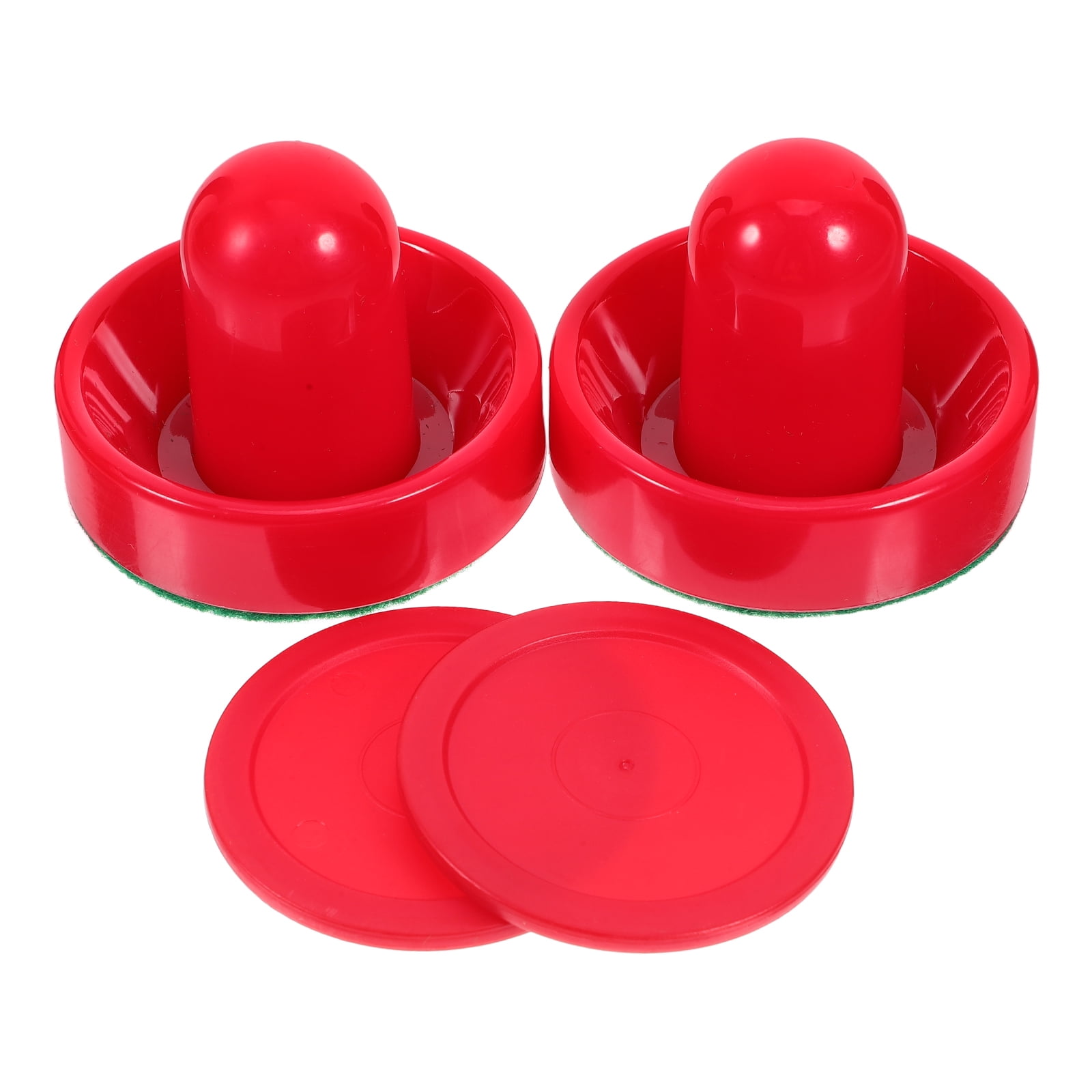 FELTECHELECTR Tabletop Hockey Pusher Abs Red Game Room 1 Set 3.0X3.0X2.2In - Walmart.com
