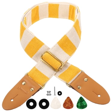 MOOZAK Guitar Strap Set Including 2 Strap Locks, 3 Picks and 1 Strap ...