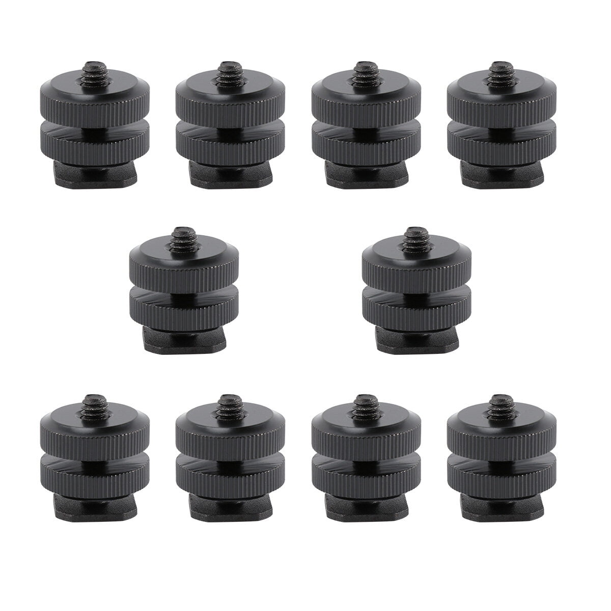 Himition 10 Pcs 1/4 Inch Aluminium Alloy Tripod Screw Adapter Flash Hot ...