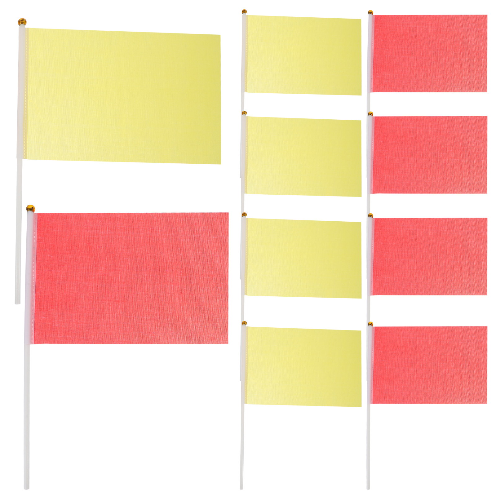 Himition 100Pcs Hand Waving Small Flags Colored Hand Flags Mini ...