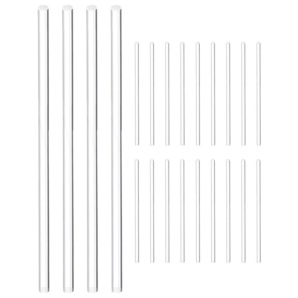 Himition 100pcs Clear Acrylic Lollipop Sticks Multi-use Cake Pop Sticks ...