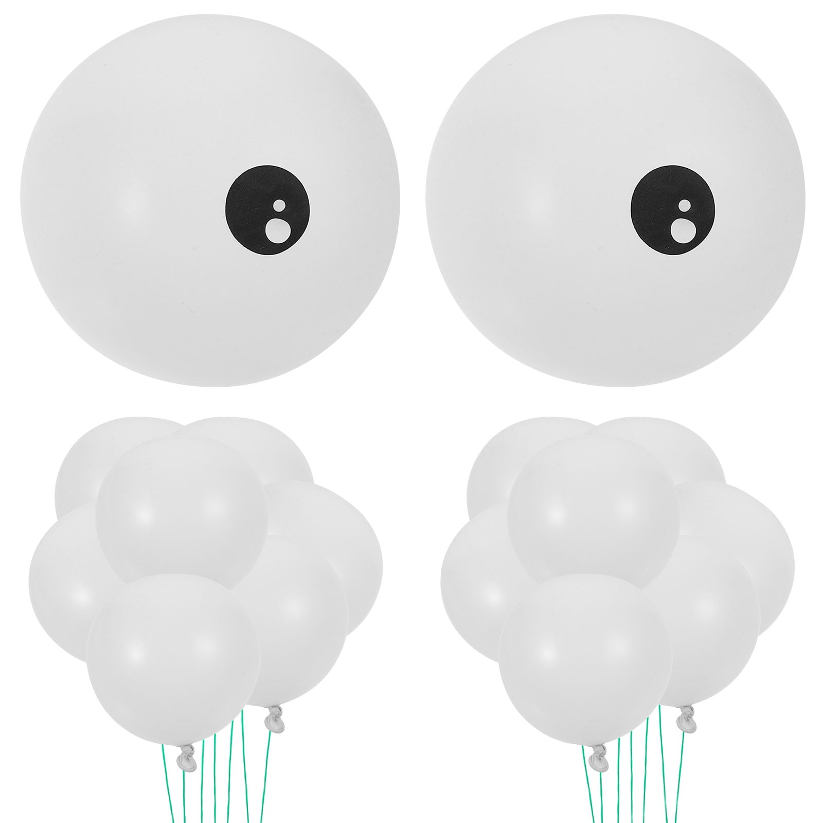 Himition 100pcs Latex Balloons Party Decoration Holiday Eye Balloons ...