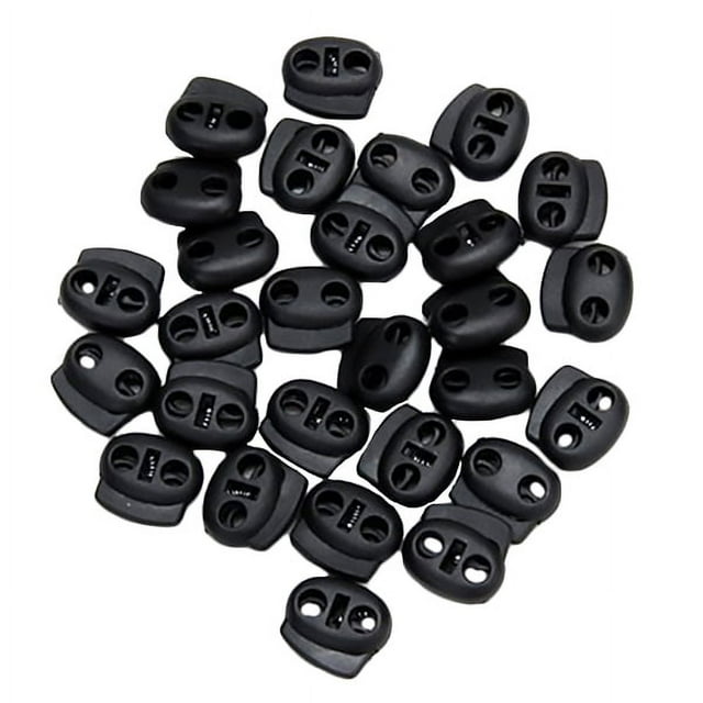 Himition 100pcs Oval DIY Spring Fastener Cord Lock Toggle Stopper ...