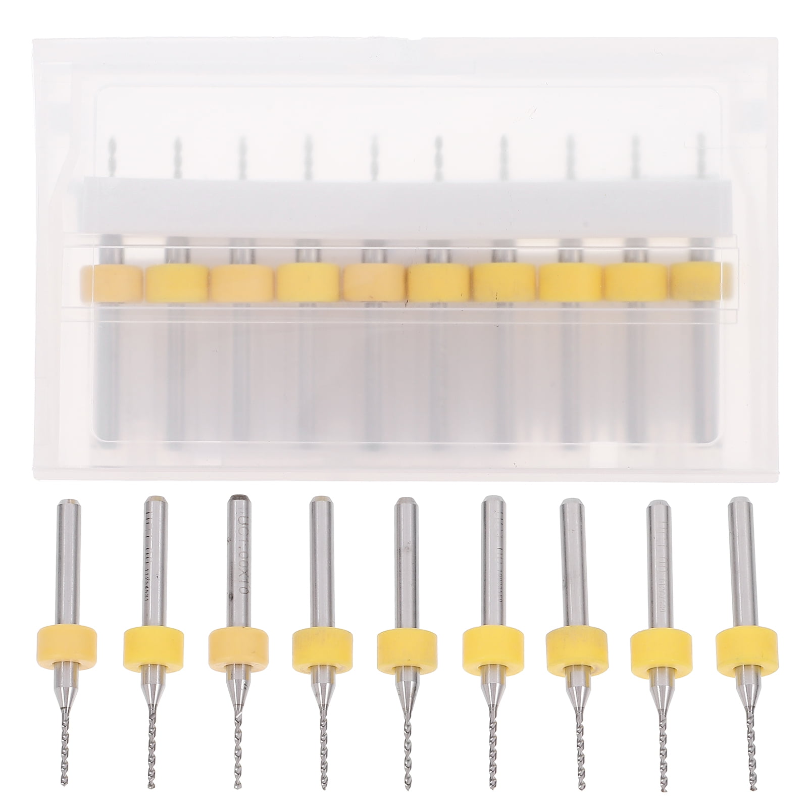 Himition 10Pcs 1.0mm PCB Carbide Drill Bits Micro Engraving Drill Set ...