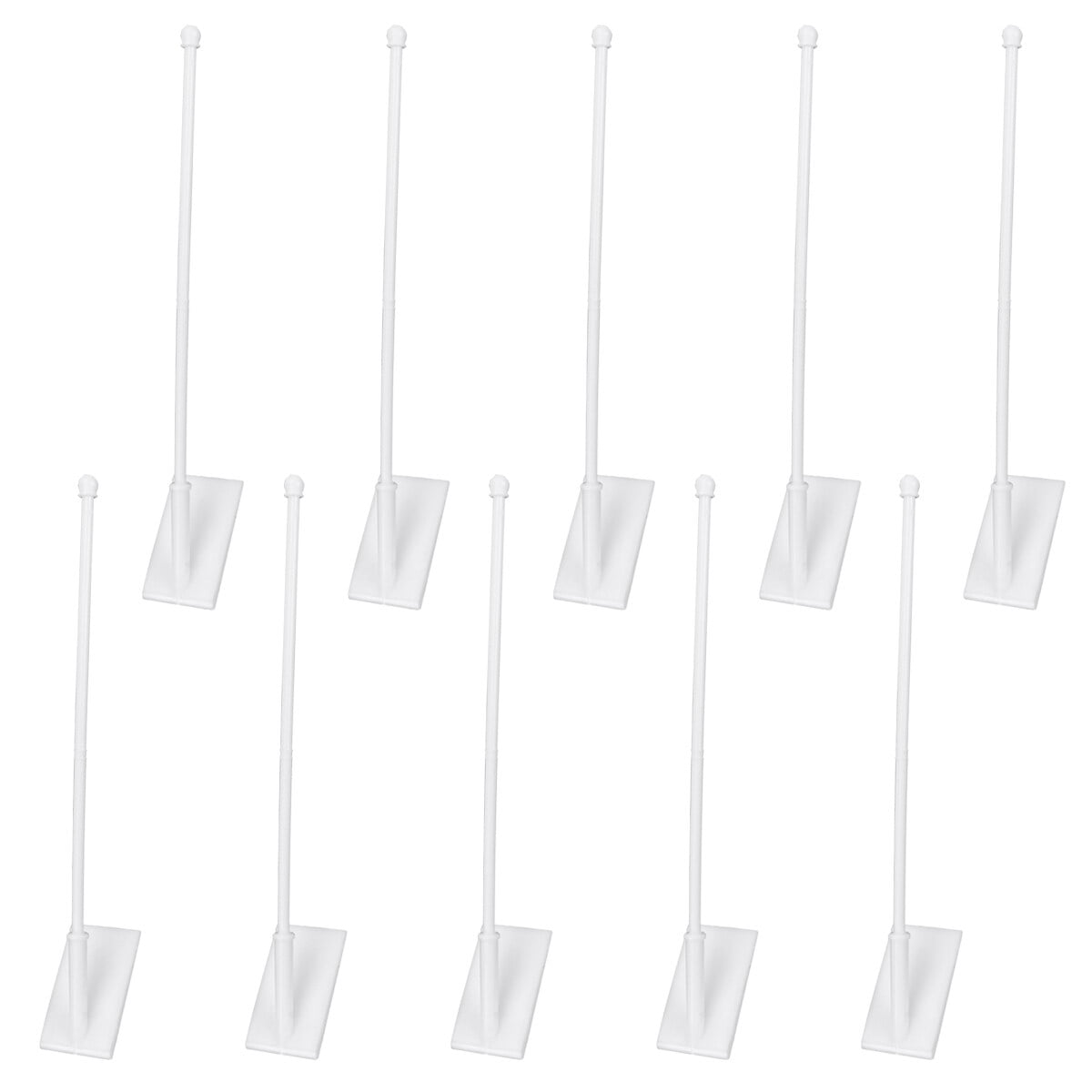 Himition 10Pcs Simple Car Window Flag Pole Portable Flagpole Banner ...