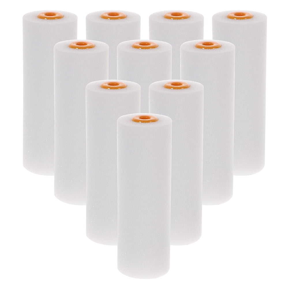 Himition 10pcs Foam Paint Roller 4 Inch Small Paint Roller Covers High ...