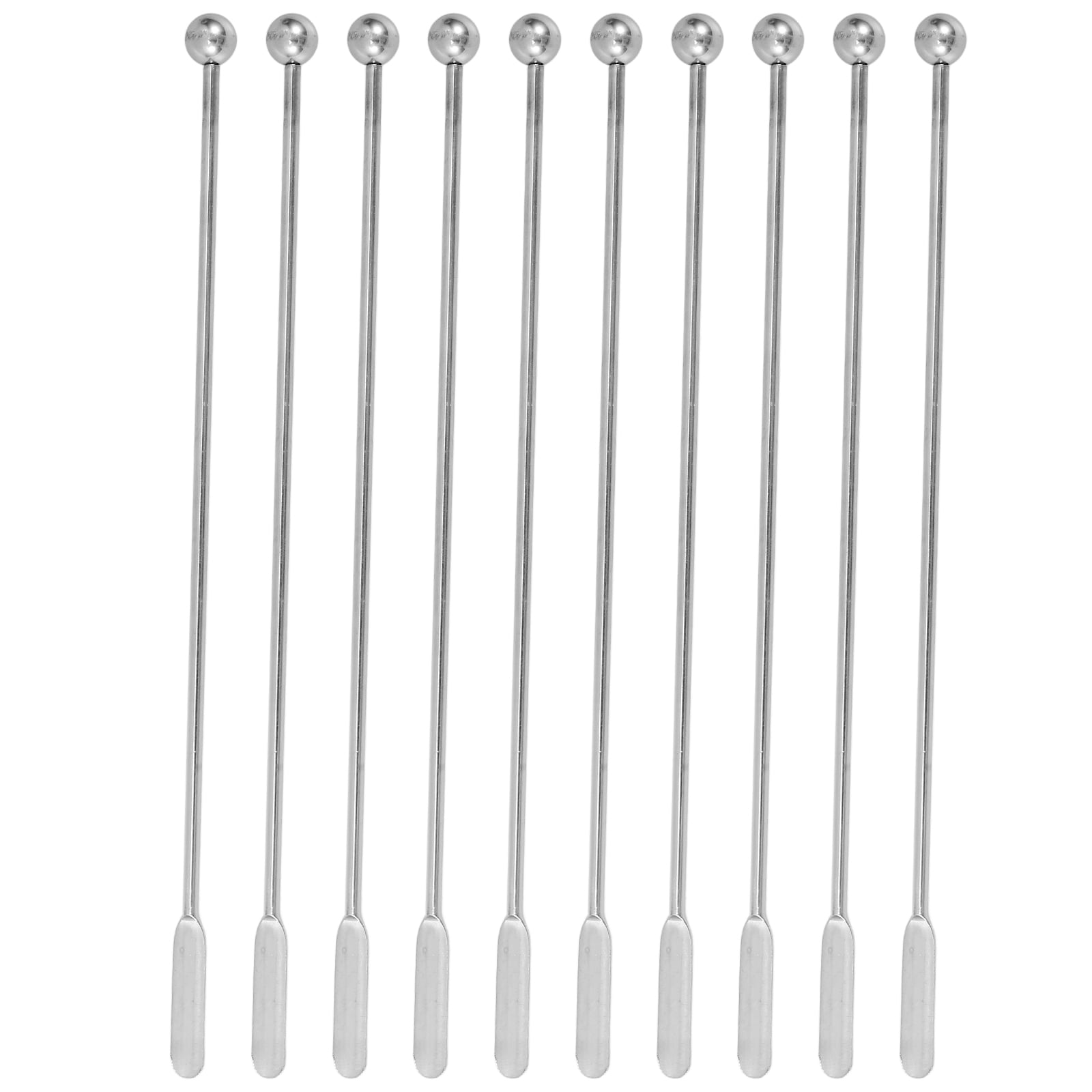 Himition 10pcs Stainless Steel Coffee Spoon Cocktail Stirrer Spiral ...