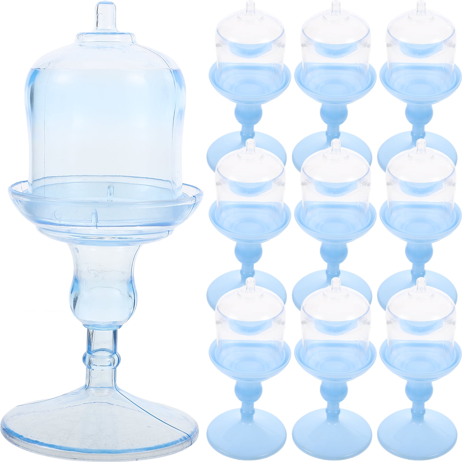 Himition 10pcs Tall Candy Stand with Dome Delicate Chocolate Beans ...