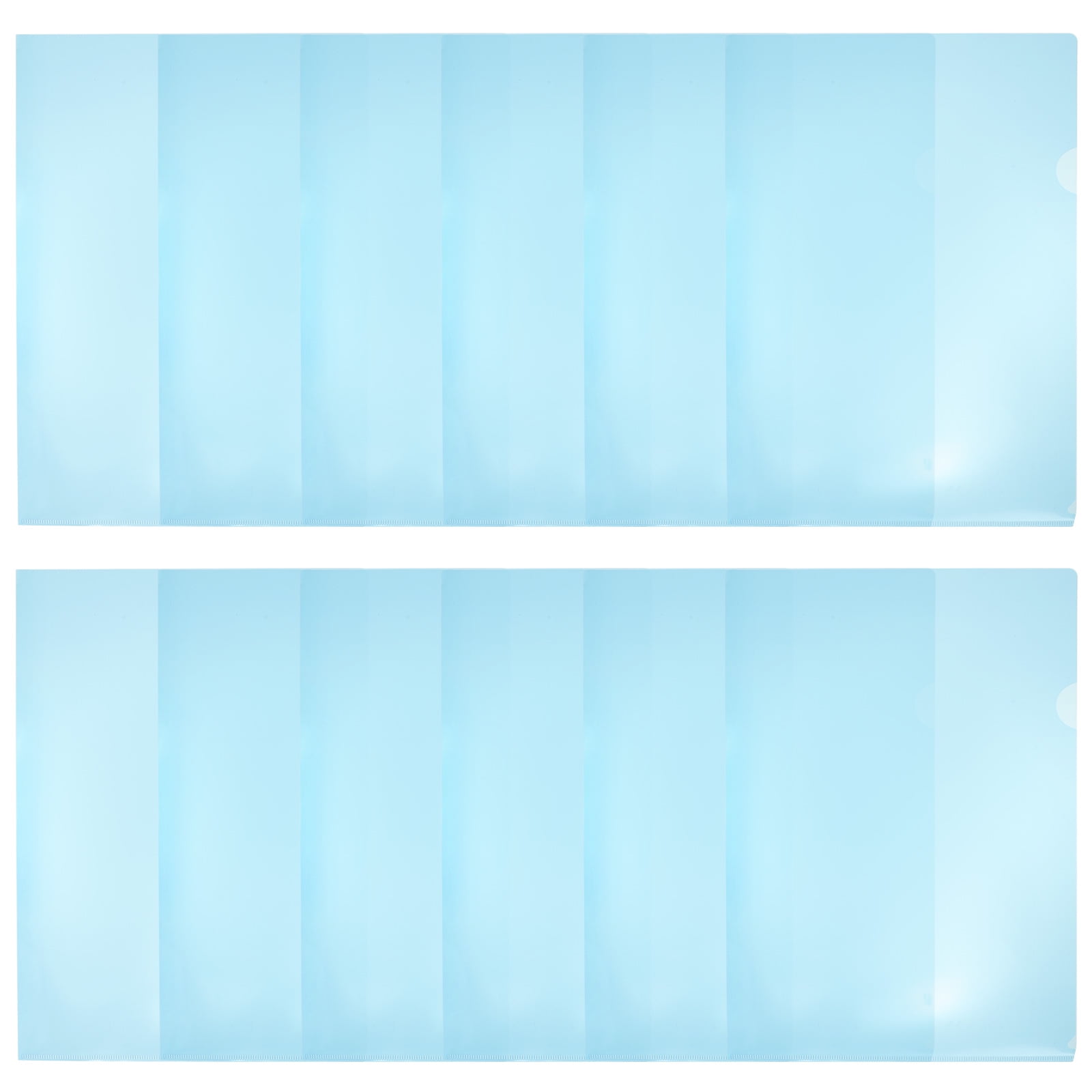 Himition 12Pcs Plastic File Holder Sleeves Document Folders File ...