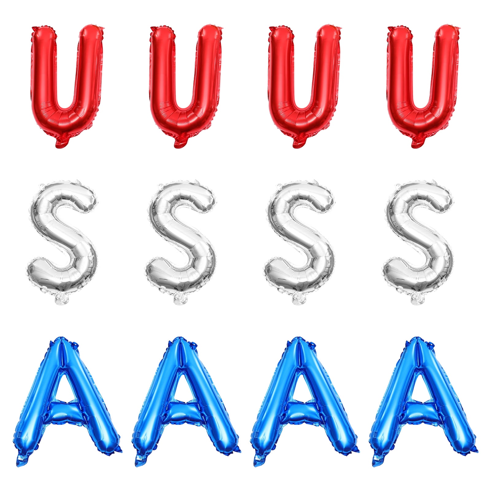 Himition 12pcs Fourth of July Balloons Party Scene Layout Balloons ...