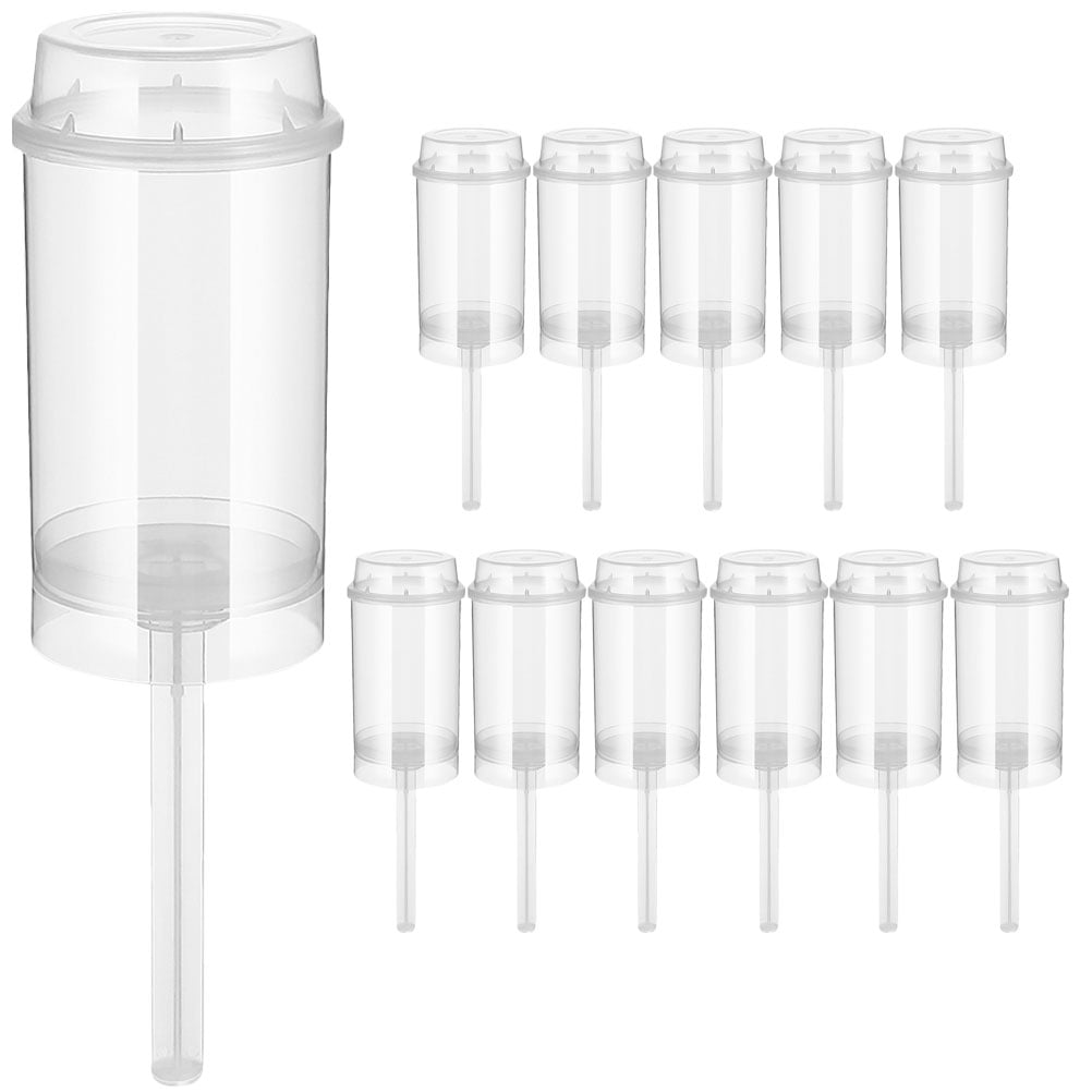 FELTECHELECTR Cake Push Pops Containers Plastic for Bakery 12Pcs 6.88X1 ...