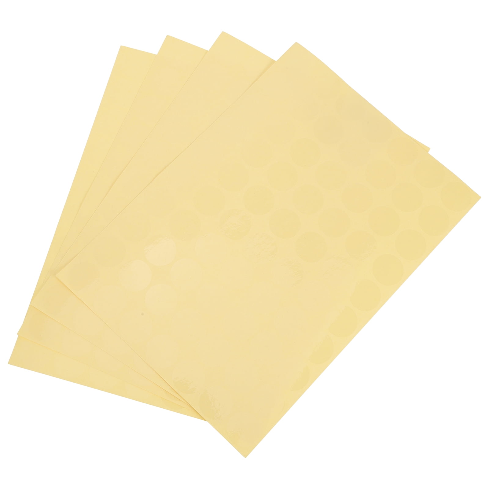 FELTECHELECTR Transparent Circle Labels Khaki 1050 Stickers 7.5x6in For ...