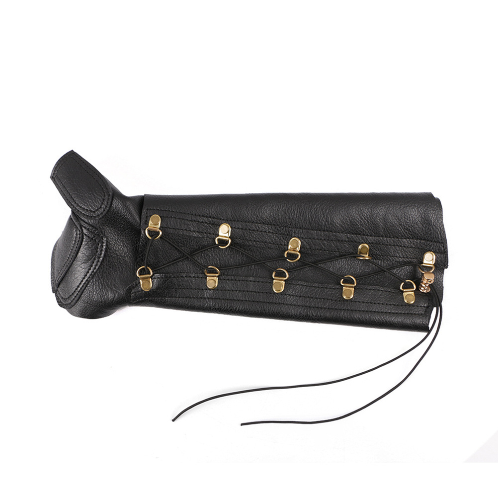 Himition 1PC Archery Gauntlet PU Arm Guard Bow Hand Shooting Glove Safe ...