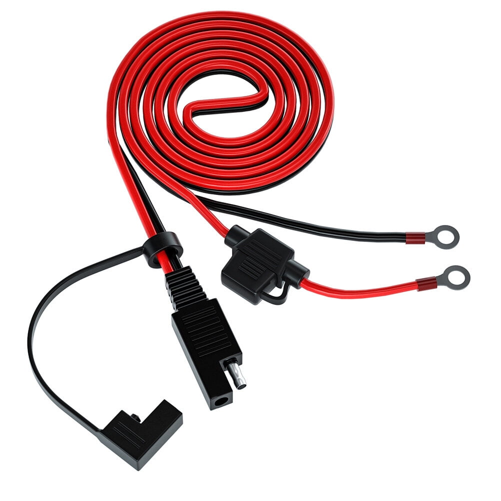 Himition 1pc SAE Terminal Wire Eyelet Terminal Harness Extension Charge ...