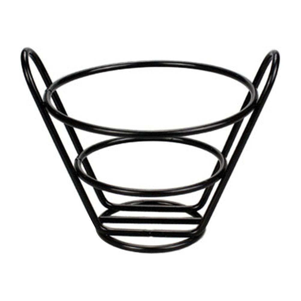 Himition 1pc Stainless Steel French Fries Holder Service Rack Storage ...