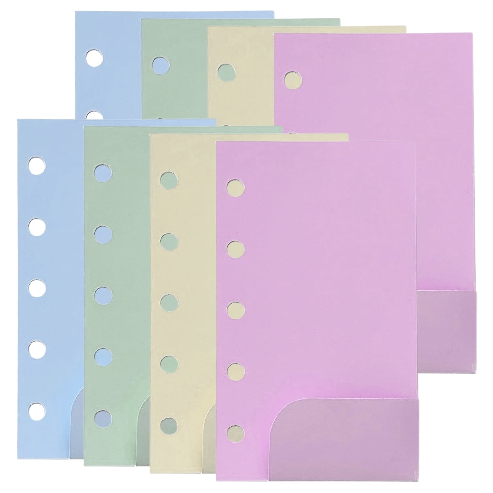 MLINS Versatile Assorted Color Binder Pockets for Home Use Paper ...