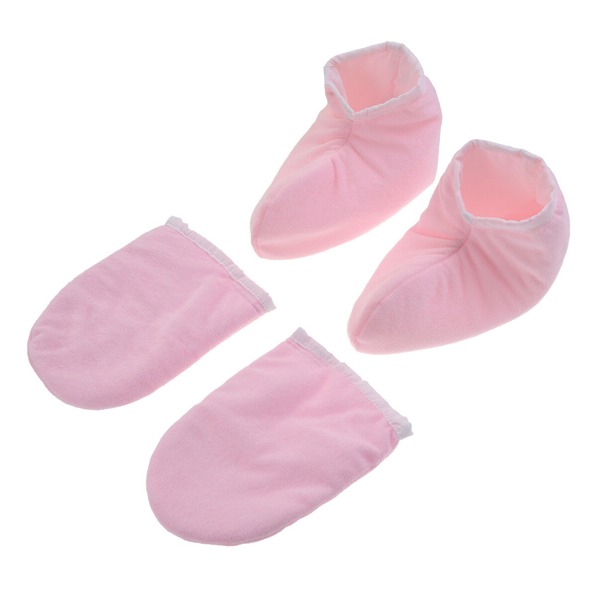 Himition 2 Pairs Paraffin Wax Gloves Wax Bath Treatment Terry Cloth ...