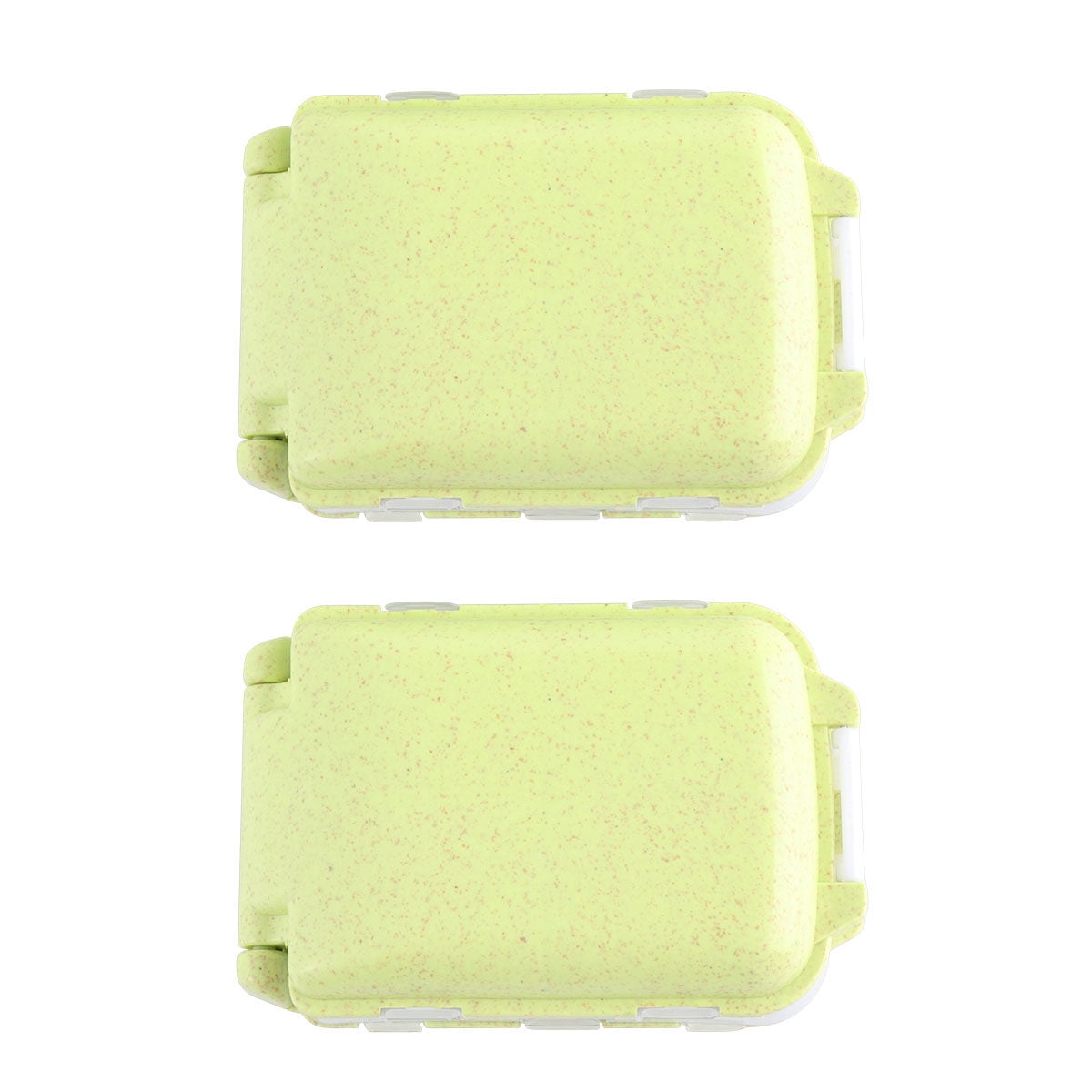FELTECHELECTR Pill Case Light Green 2Pcs 4.0x2.6x1.4in - Walmart.com