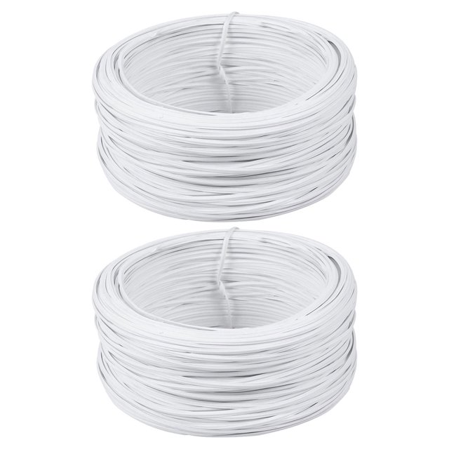 Himition 2 Rolls PVC Coated Wire Binding Garden Wire Binding Iron Wire ...