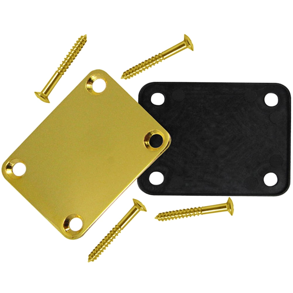 Himition 2 Sets Guitar Neck Plate with Screws Metal Electric Guitar ...