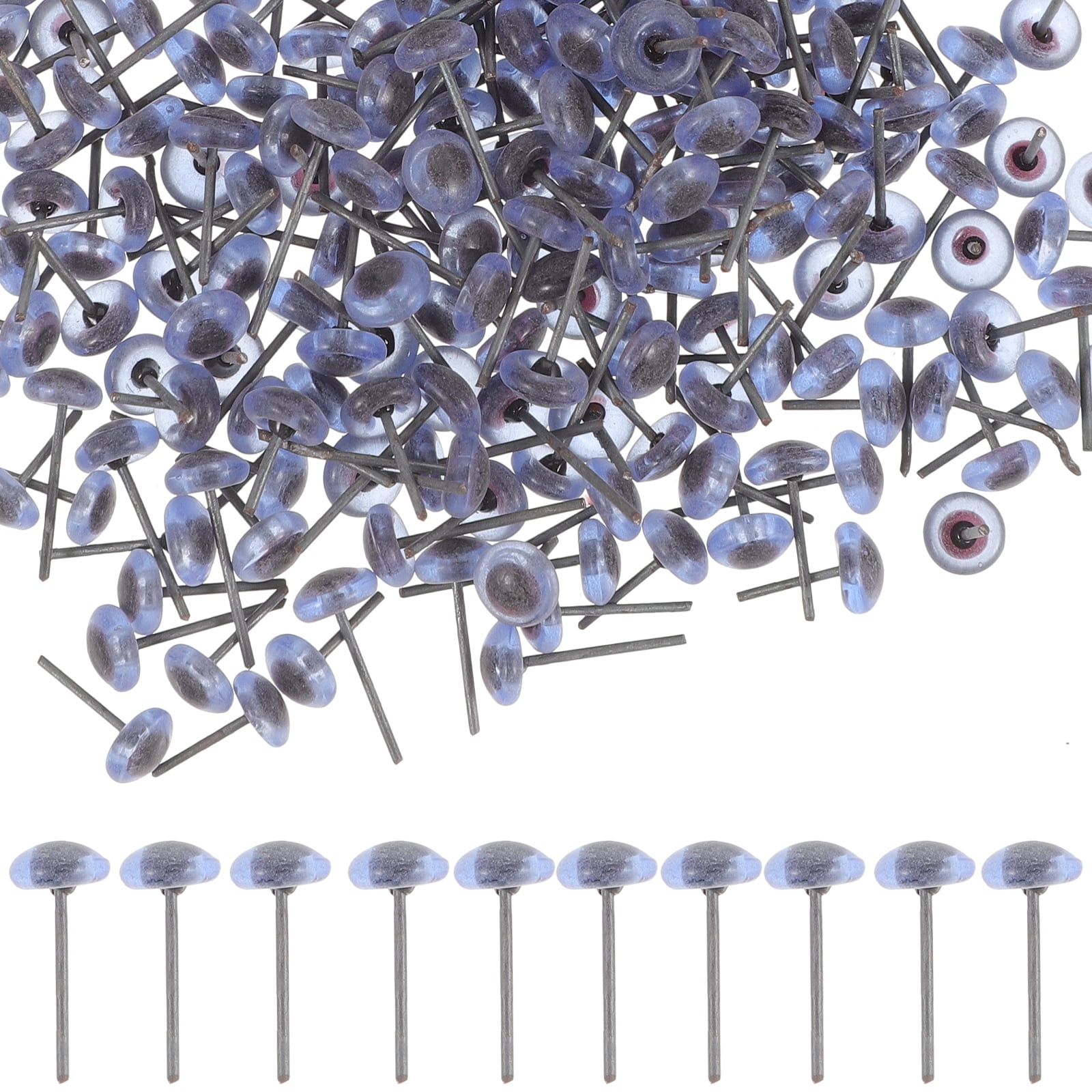 Himition 200 Pairs Plastic Diy Eyes Decors Fake Round Eyes Doll Eyes ...