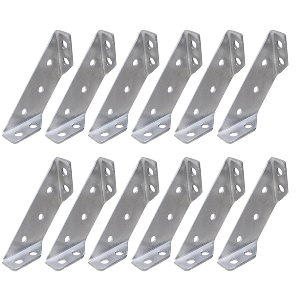 Himition 20pcs Furniture Corner Connector Brackets Stainless Steel ...