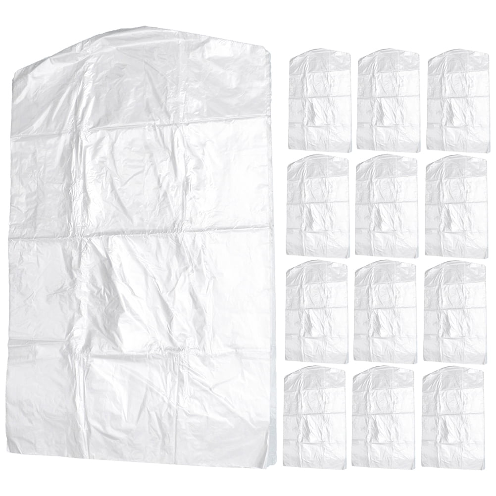 Himition 20pcs Garment Bag Transparent Clothing Dust Cover Hanging ...
