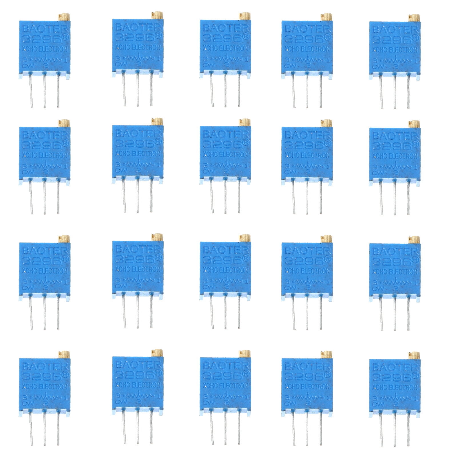 Himition 20pcs Trim Potentiometer Precision Potentiometer Adjustable ...