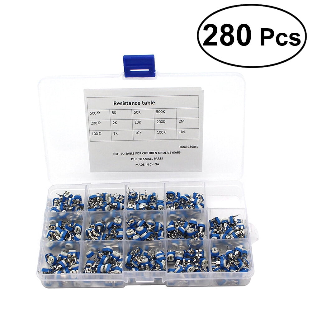 Himition 240Pcs Variable Resistor Assorted Kit 14 Value Potentiometer ...